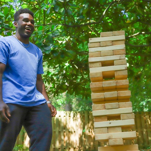 Giant Jenga Rental in Minneapolis St Paul | Triangle Lawn Games Twin Cities